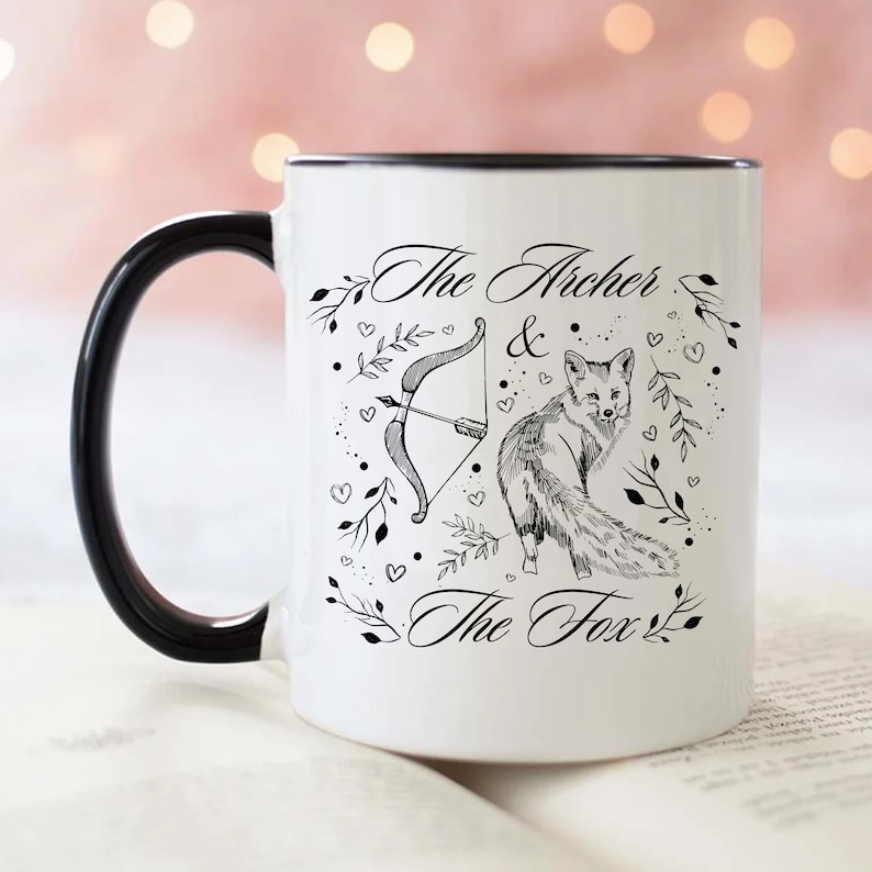 The Archer and the Fox Pink 11oz Ceramic Coffee Handle Mug, Once Upon a ...