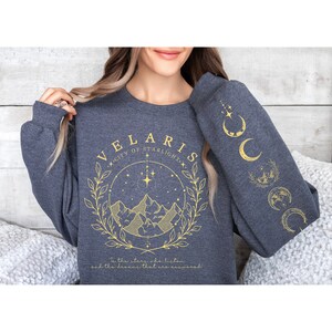 Velaris Sweatshirt, With Sleeve Print, ACOTAR Merch, Sarah J Maas, City ...