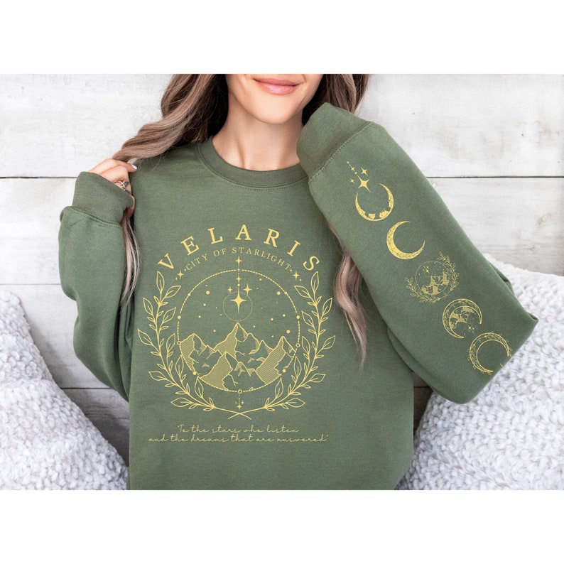 Acotar Velaris Sweatshirt Sarah J Maas Merchandise a Court - Etsy