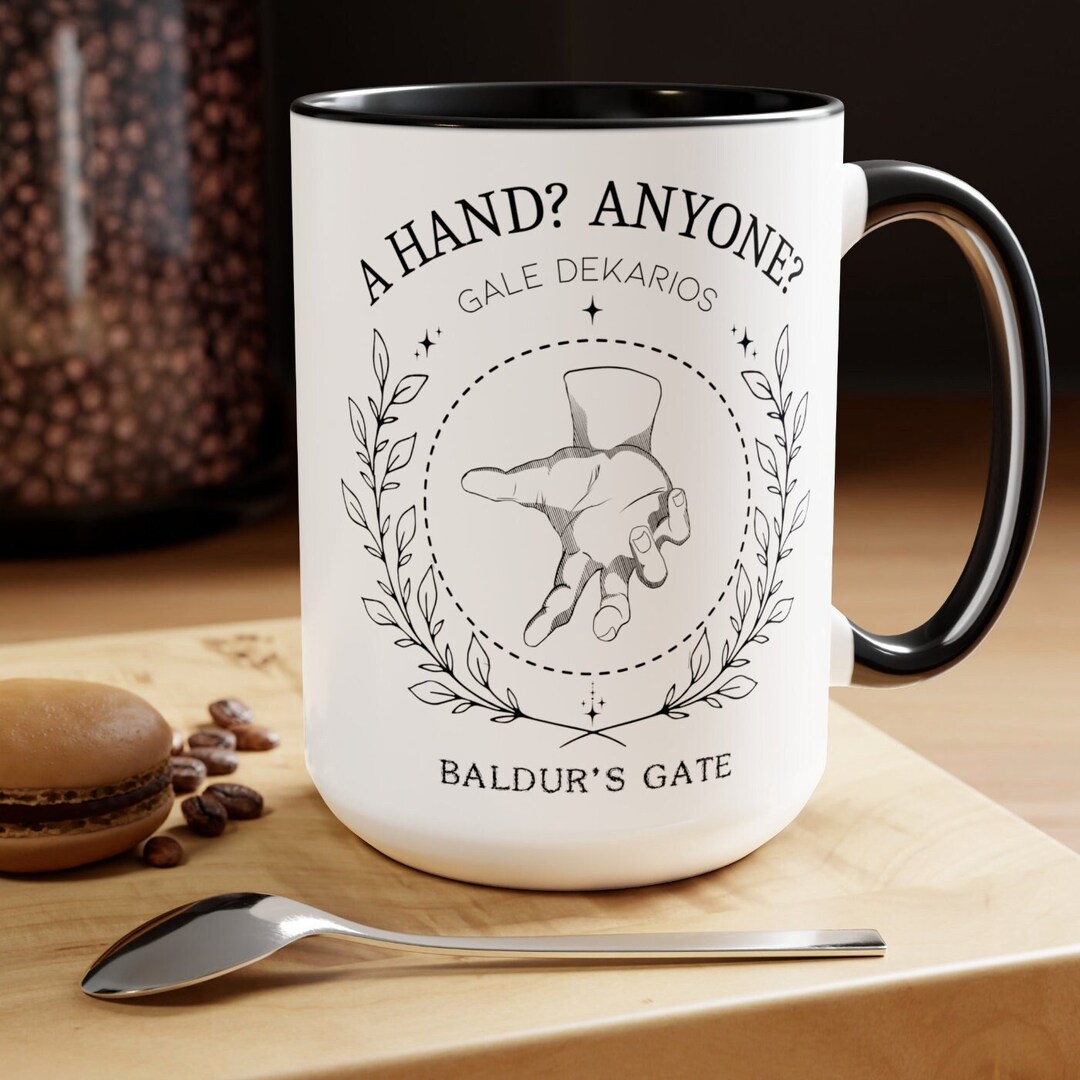 Bg3 Gale, A Hand Anyone Gale BALDURS GATE 3, Baldurs Gate Coffee Mug ...