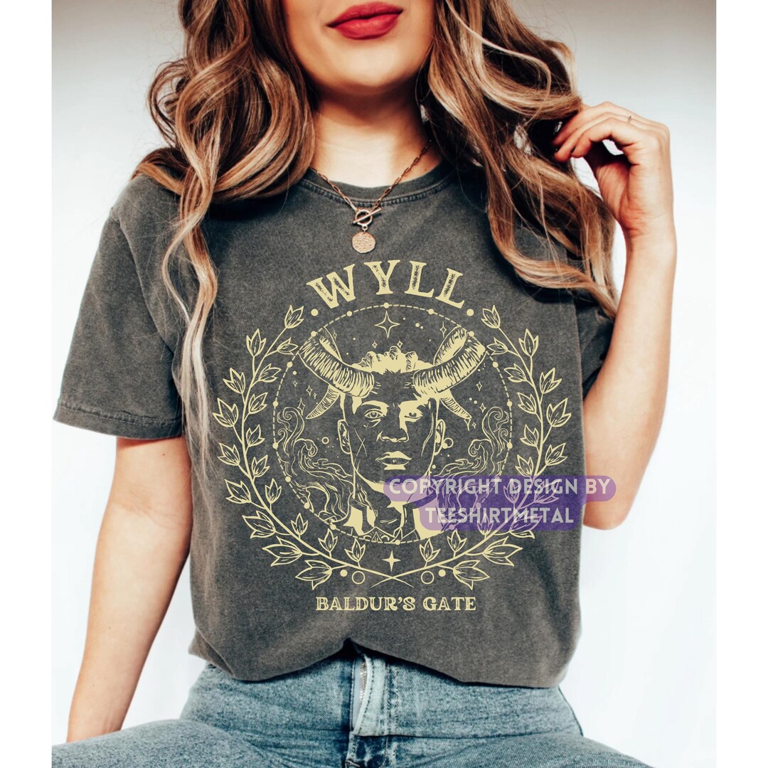 Tshirt Baldurs Gate 3, t-shirt Wyll, compagnon wyll, tee bg3 ...