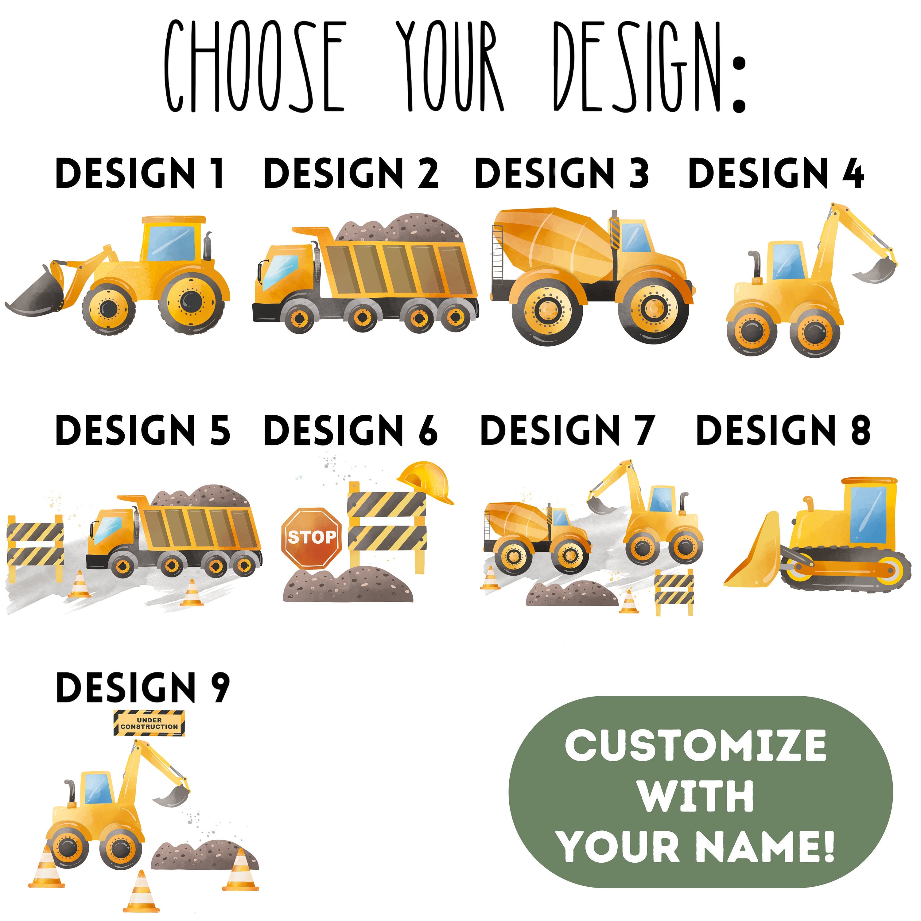 Customized Boys Mug Construction Vehicle Mugs for Boy - Etsy