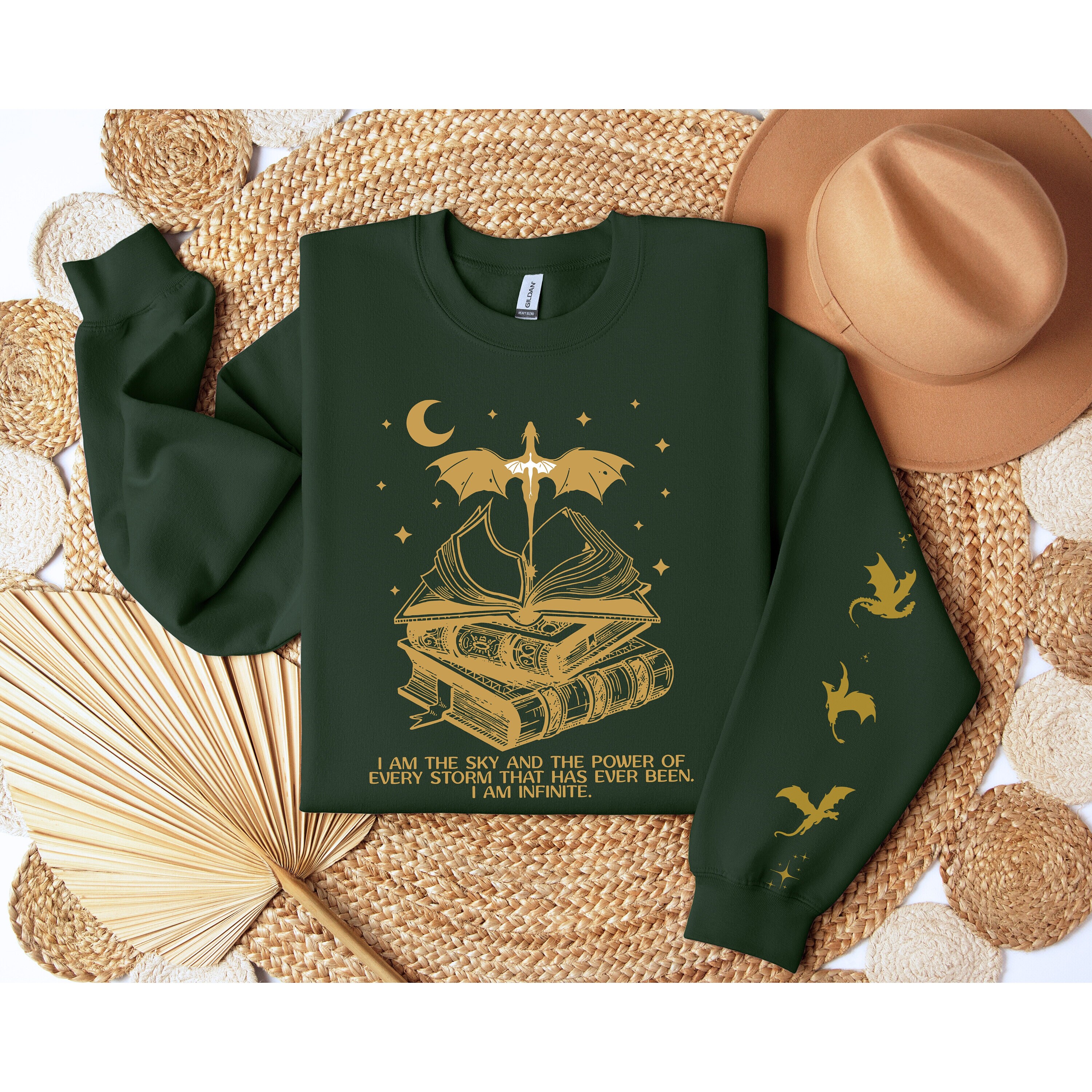 Rebecca Yarros Sweatshirt, Fourth Wing Sweater With Sleeve Print, Fly ...