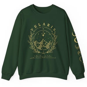 Velaris Sweatshirt, With Sleeve Print, ACOTAR Merch, Sarah J Maas, City ...
