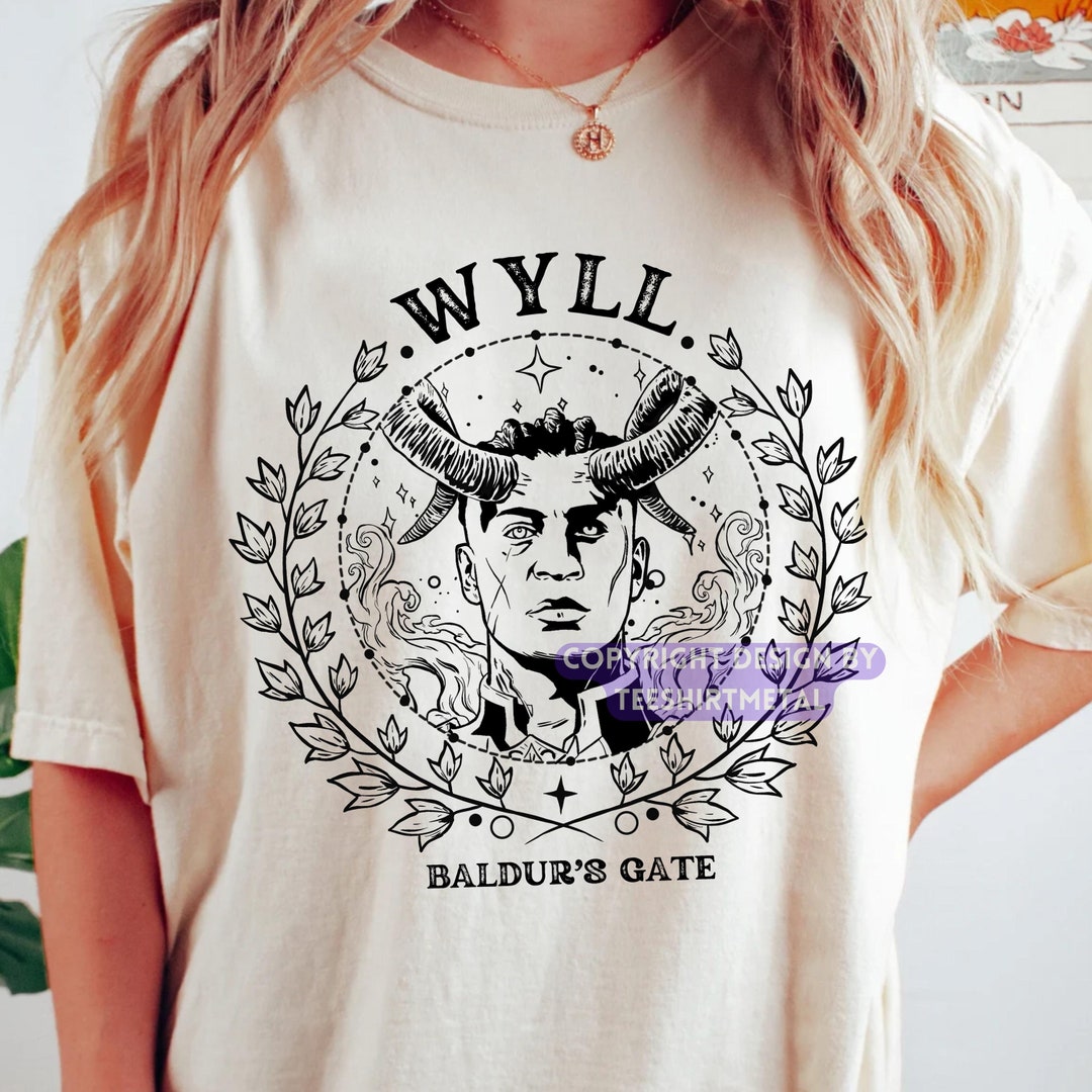 Baldurs Gate Comfort Colors Tshirt, Wyll T Shirt, Wyll Bg3, Bg3 Shirt ...