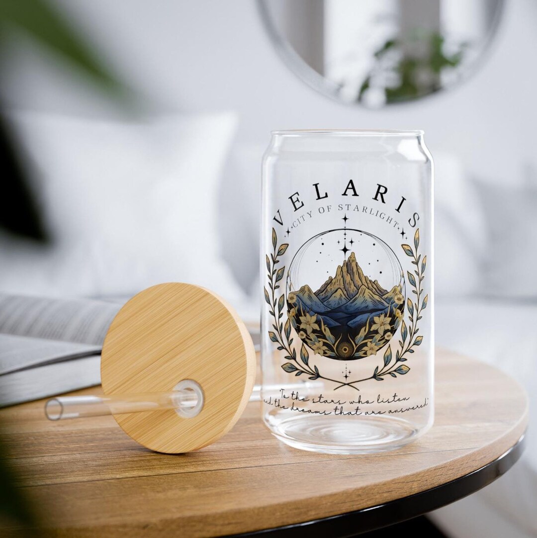 Velaris Sipper Glass, Acotar Glass Tumbler, Sjm Merch, Velaris Cup ...
