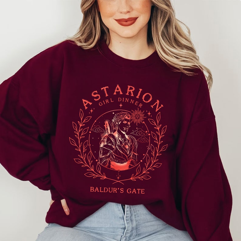 Astarion Girl Dinner Sweatshirt, Baldurs Gate 3, Bg3, Adventure Awaits ...