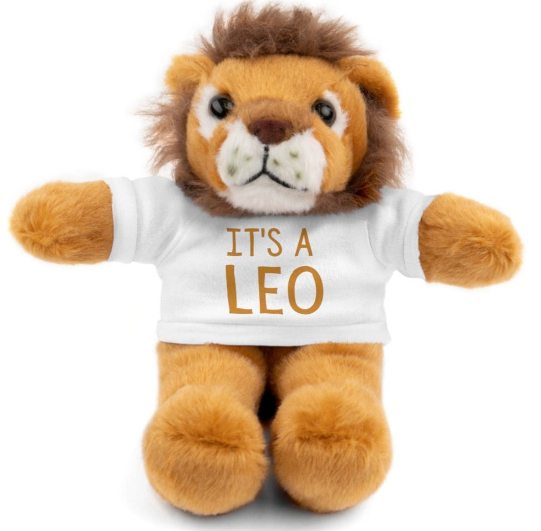 Personalized Lion, Stuffed Animal Gift, Gift for a Leo, Zodiac Sign Leo ...
