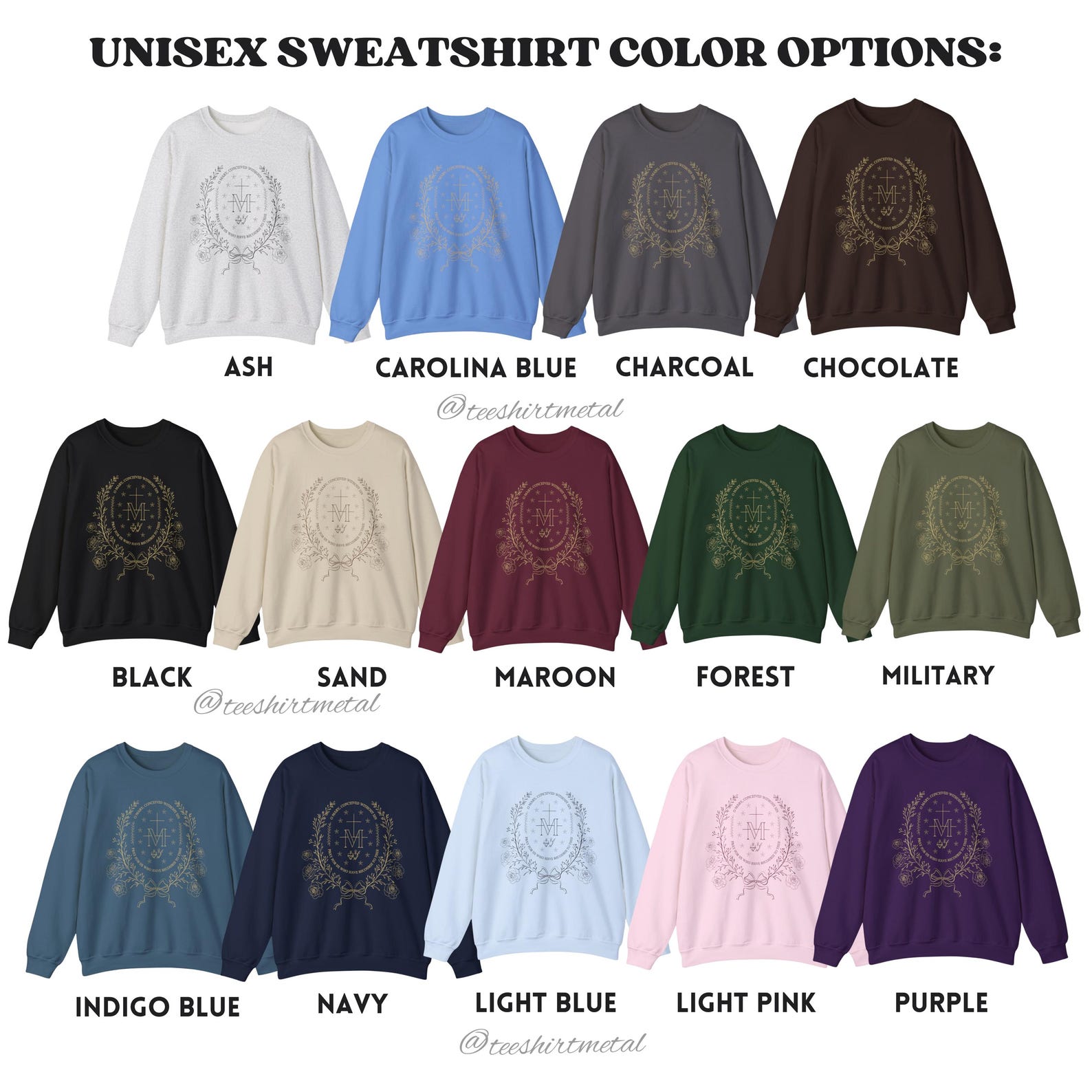 Marian Catholic Sweatshirt, Virgin Mary Sweatshirt, Catholic Gifts for ...