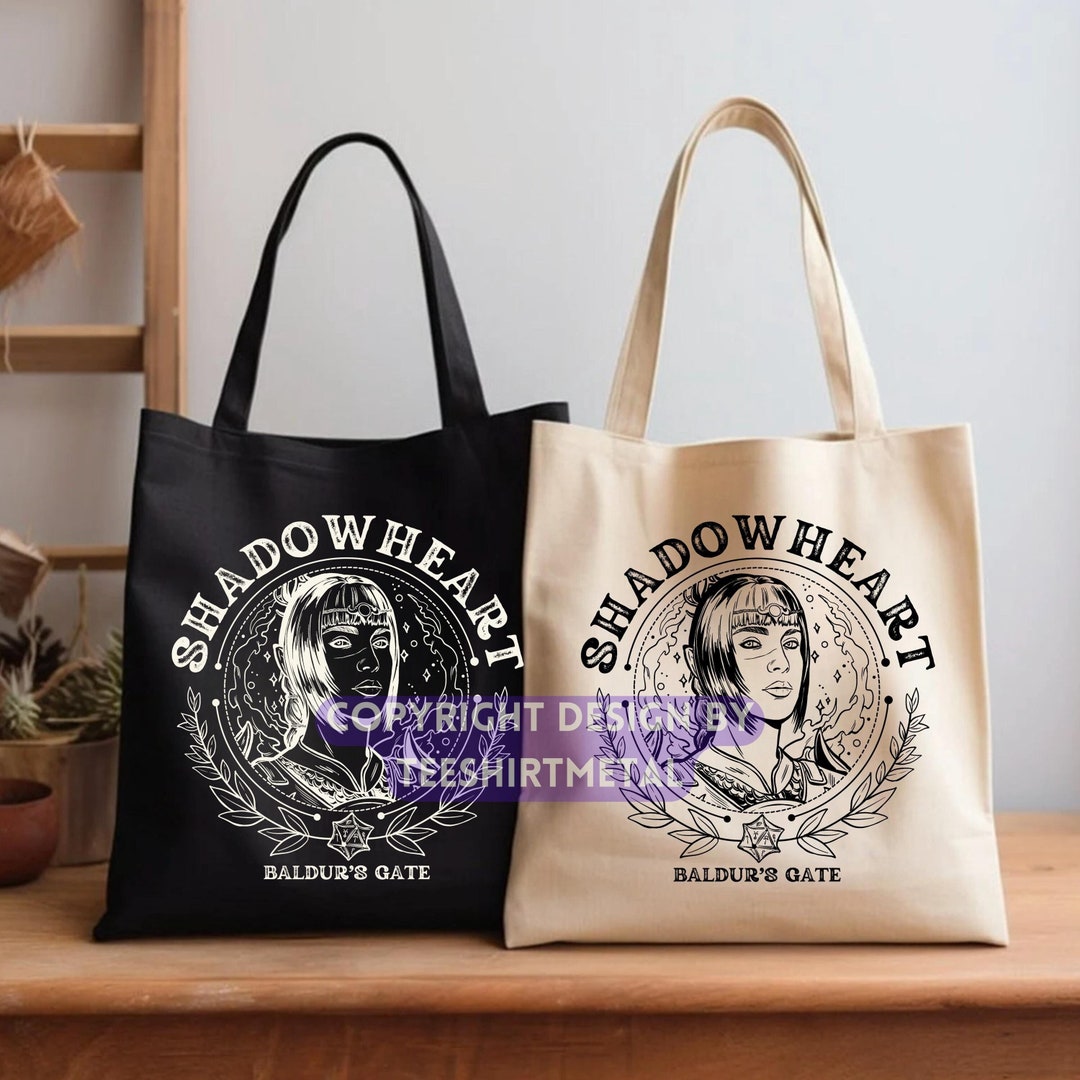 Shadowheart BG3 Tote Bag, Baldurs Gate 3 Tote Bag, Bg3 Shadowheart, Bg3 ...