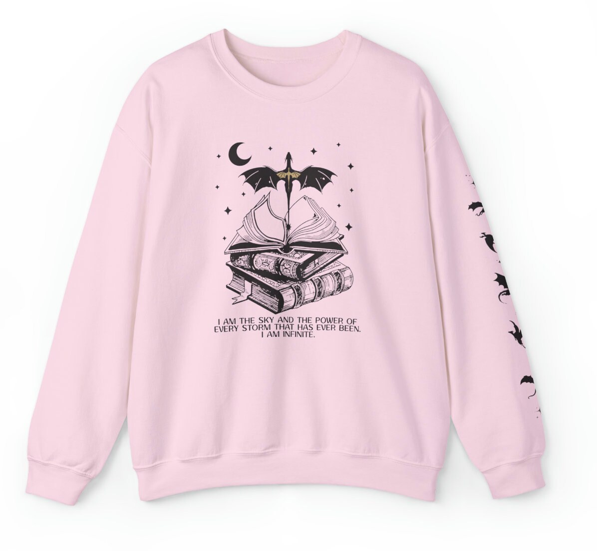 Rebecca Yarros Sweatshirt, Fourth Wing Sweater With Sleeve Print, Fly ...