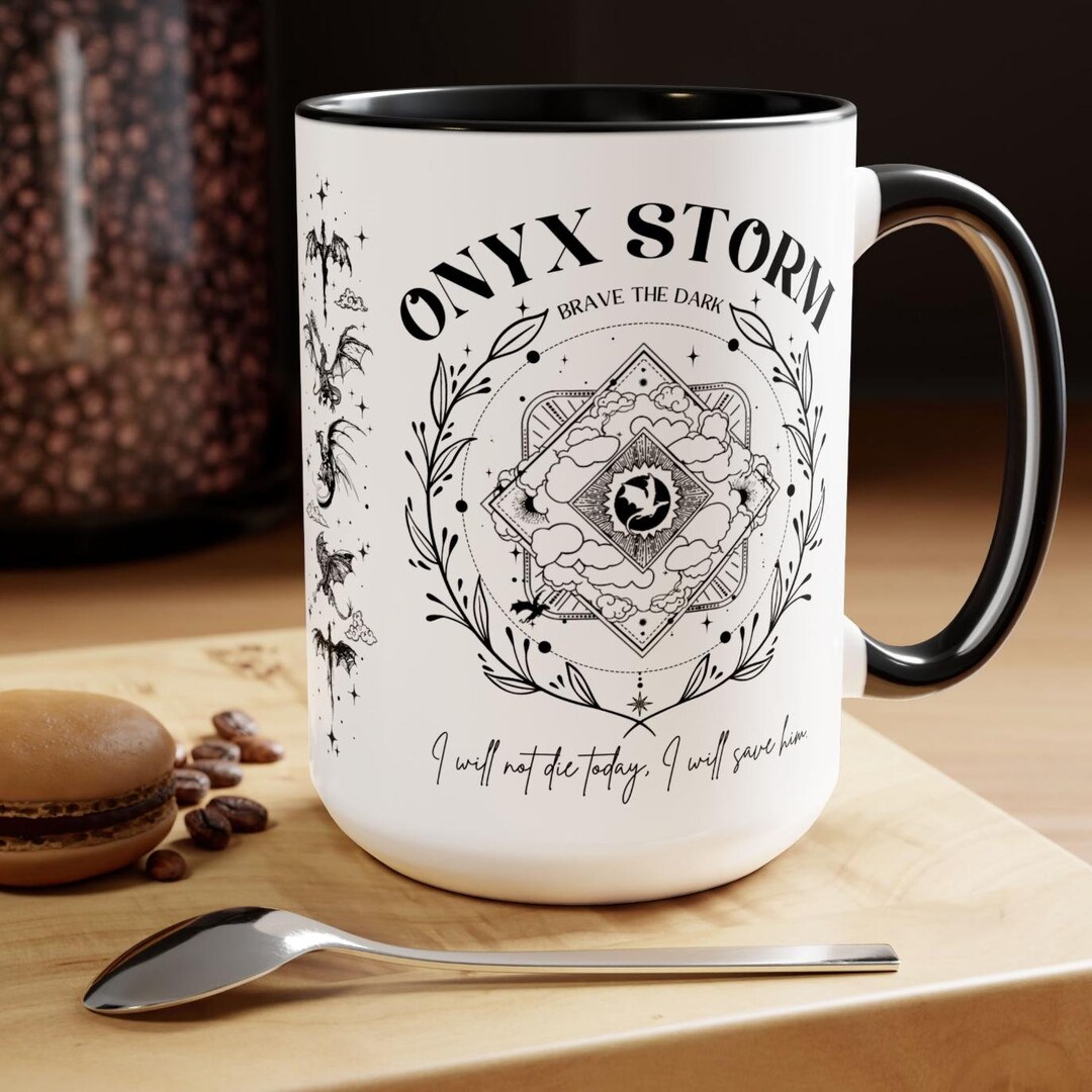 Onyx Storm Mug, Fourth Wing Coffee Mug, Basgiath War College Mug, Ry ...