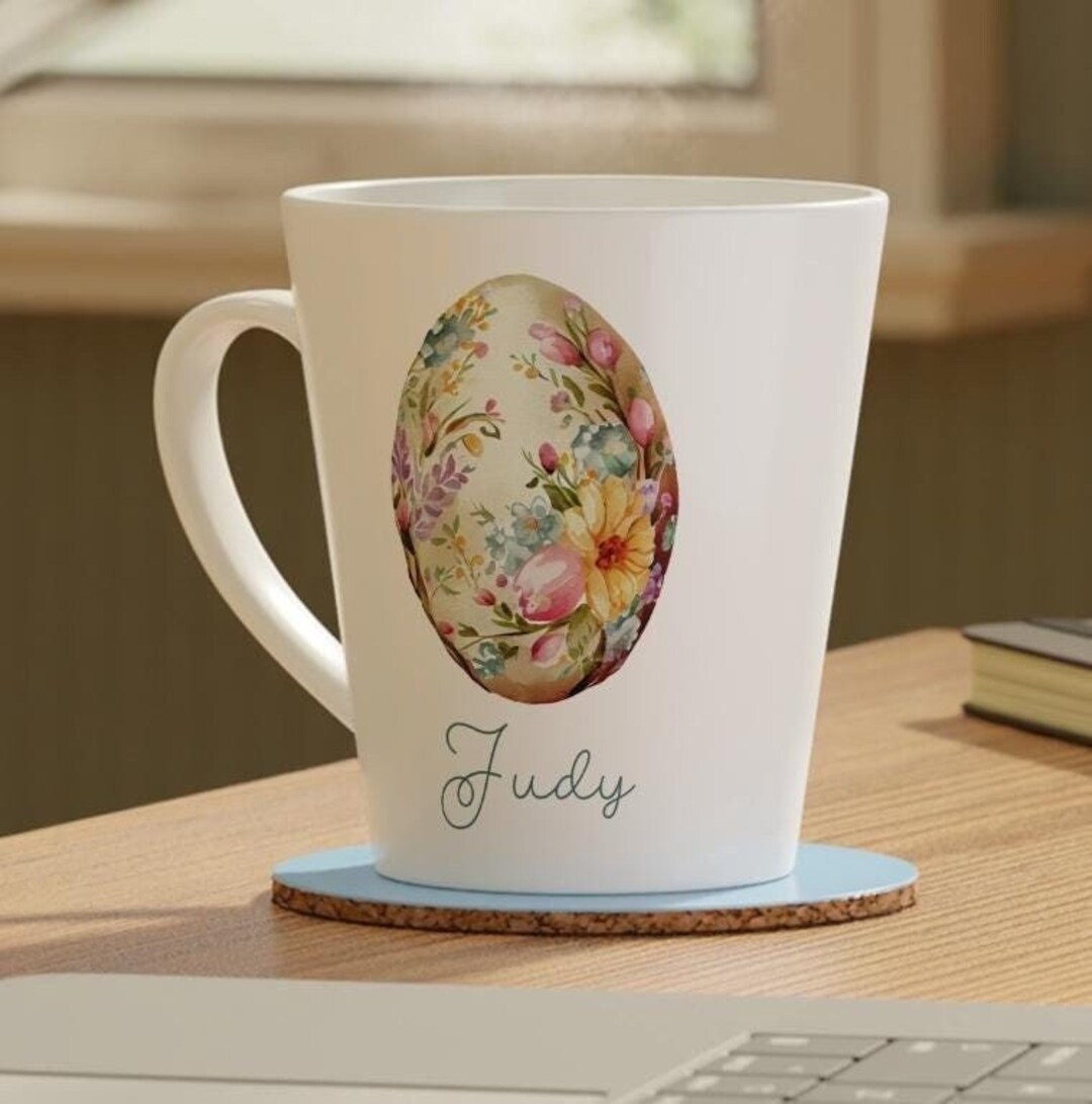Personalized Easter Egg Mug, Faberge Egg Mug, Elegant Easter Mug ...