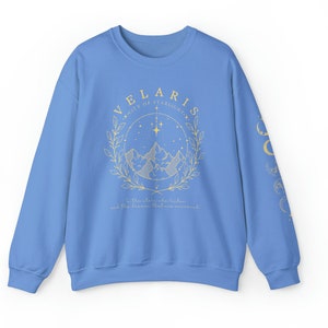 Velaris Sweatshirt, With Sleeve Print, ACOTAR Merch, Sarah J Maas, City ...