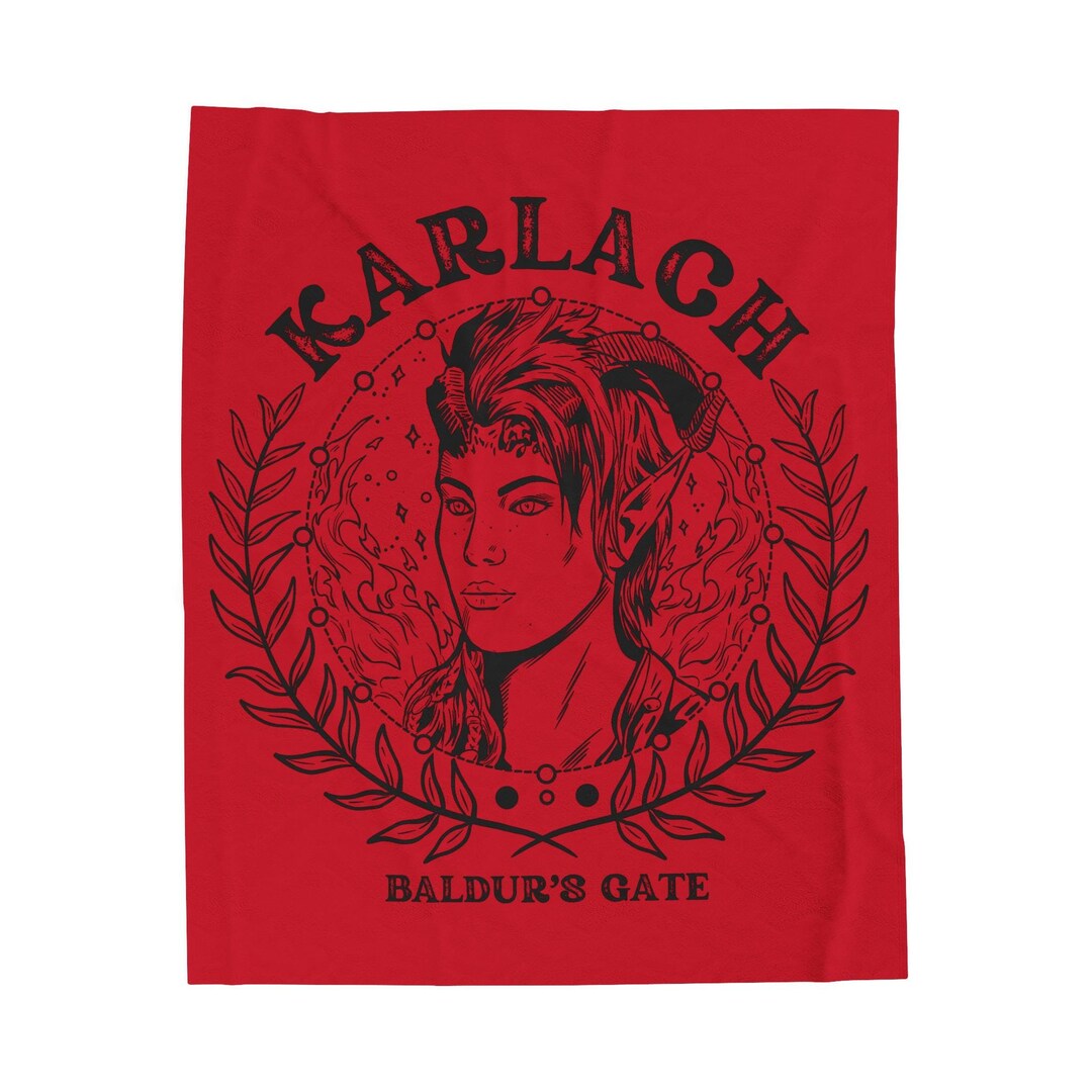 Karlach SKYRIM Blanket, BG3 Blanket, Gaming Blanket, Gamer Blanket, Bg3 ...