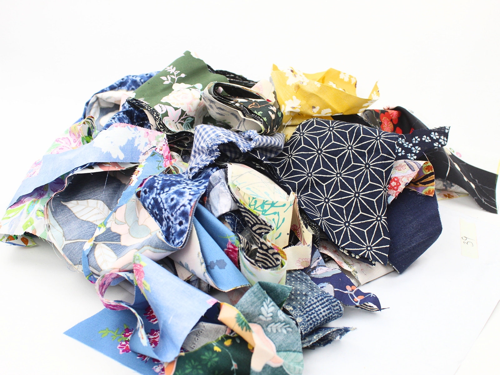 Fabric Scrap Grab Bag: Art Gallery, Moda, Kaufman Indigo Quilting - Etsy