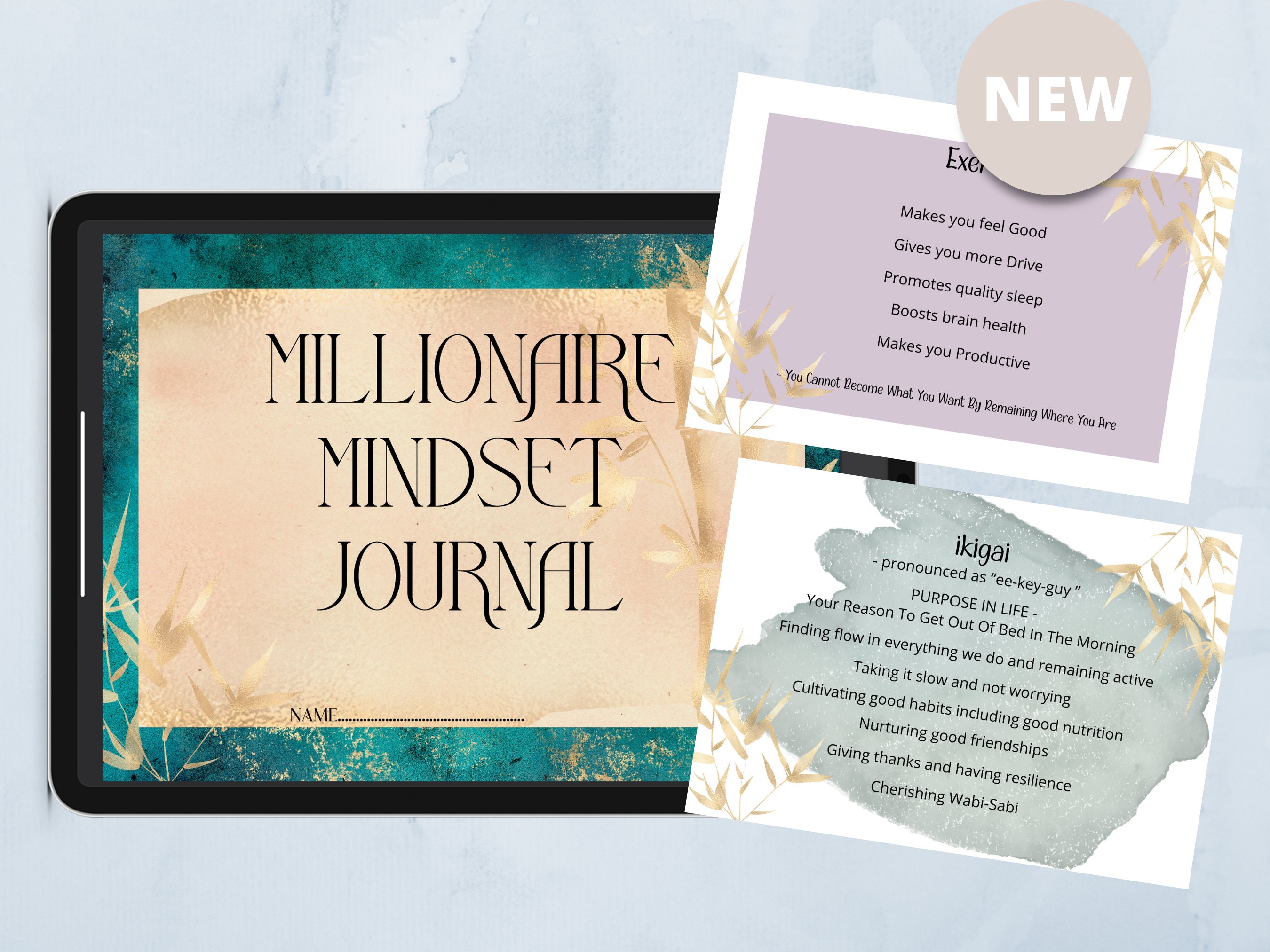 Growth Mindset Planner, Ikigai Printable Mindset Journal, Mindset Reset ...
