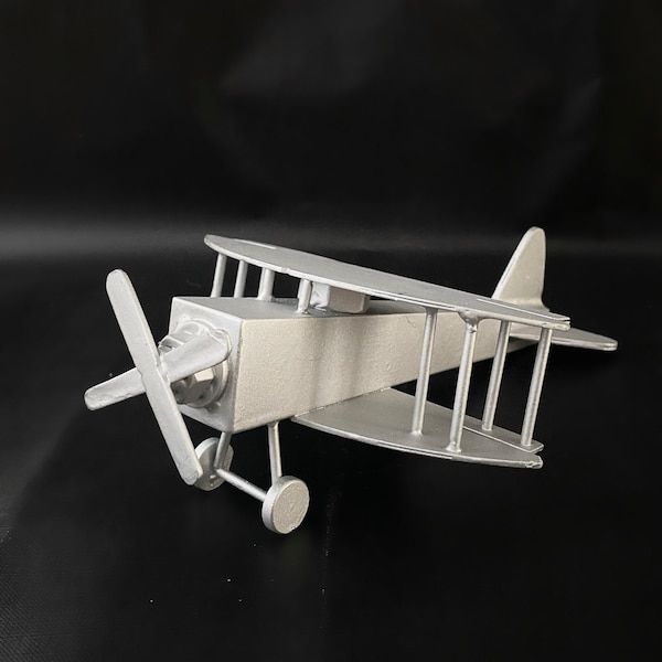 Biplane Metal Decor - Etsy