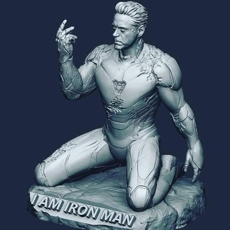 Iron Man Snap Marvel 3D Printing STL File Digital Instant - Etsy Finland