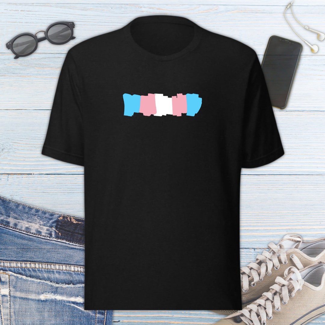 Transgender T Shirt Subtle Pride Flag T Lgtbq Unisex Etsy