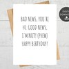 Printable Two Weeks Notice Card, Funny Resignation, for Boss, Instant ...