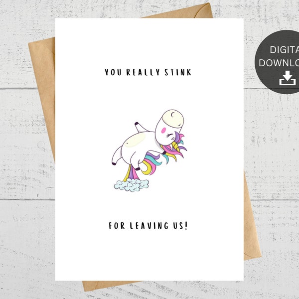 Funny Farewell Card - Etsy