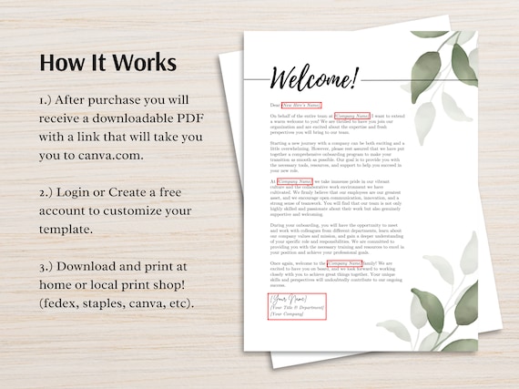 Welcome New Employee Invitation Free Word Template: Welcome New