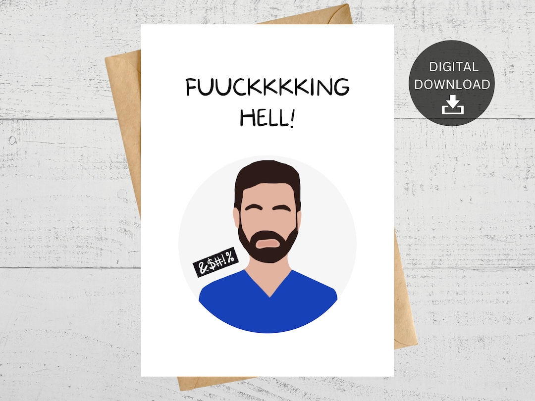 FUUCKKKKING HELL, Funny Printable Card, for Friend, Congratulations ...