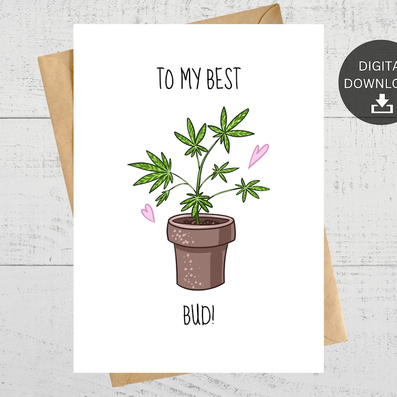 Weed Birthday Card - Etsy