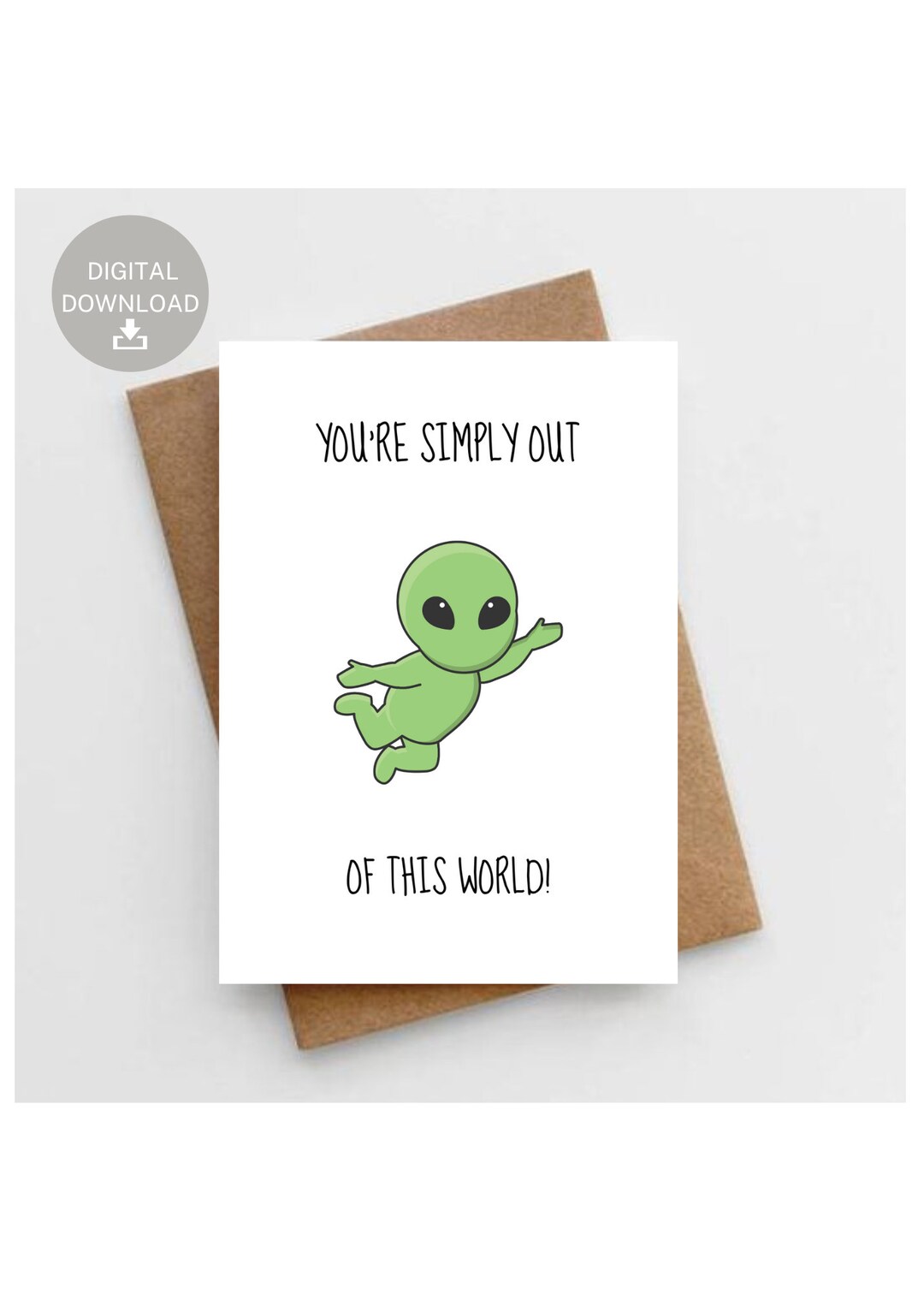 You're Simply Out of This World Printable Thank You Card - Etsy