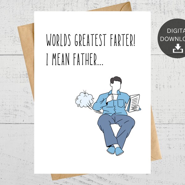 Greatest Farter Card - Etsy