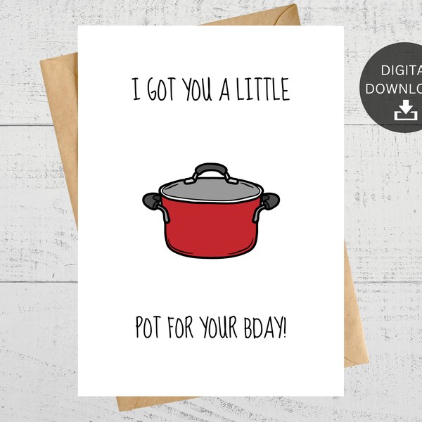 Funny Weed Bday Card - Etsy