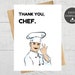 Thank You Chef Printable Greeting Card, Instant Digital Download - Etsy