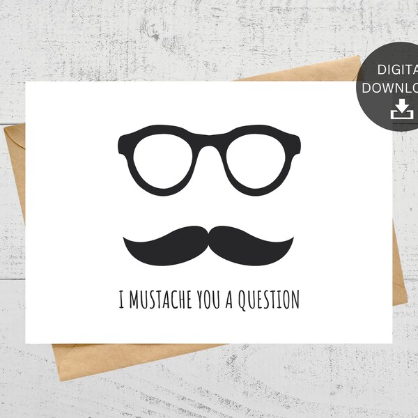 I Mustache You - Etsy