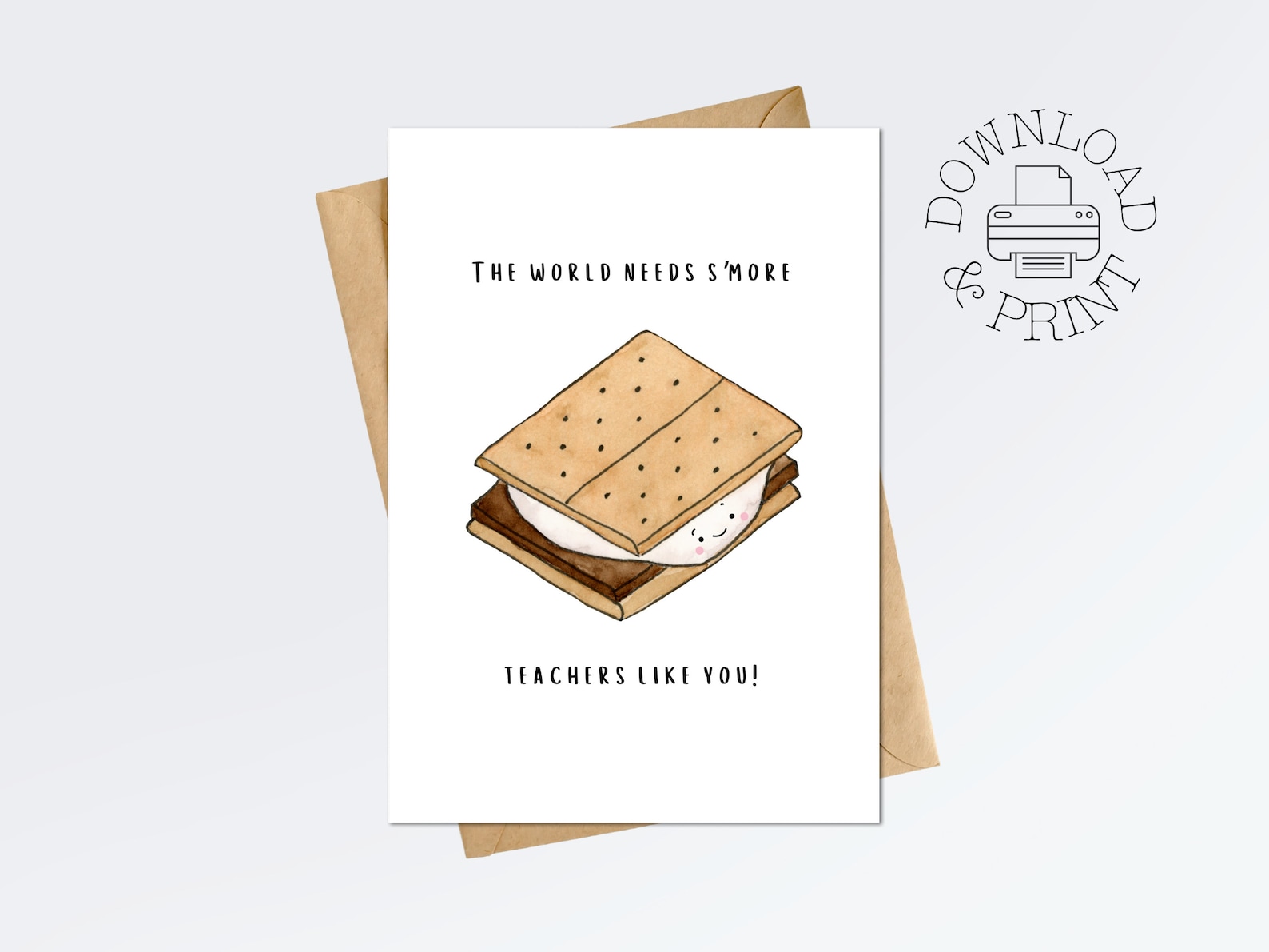 Set of 3 Printable Cards for Teachers, Cute Teacher Appreciation ...