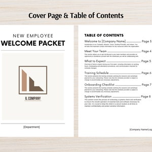 New Employee Welcome Packet Editable Canva Template, for New Hire ...