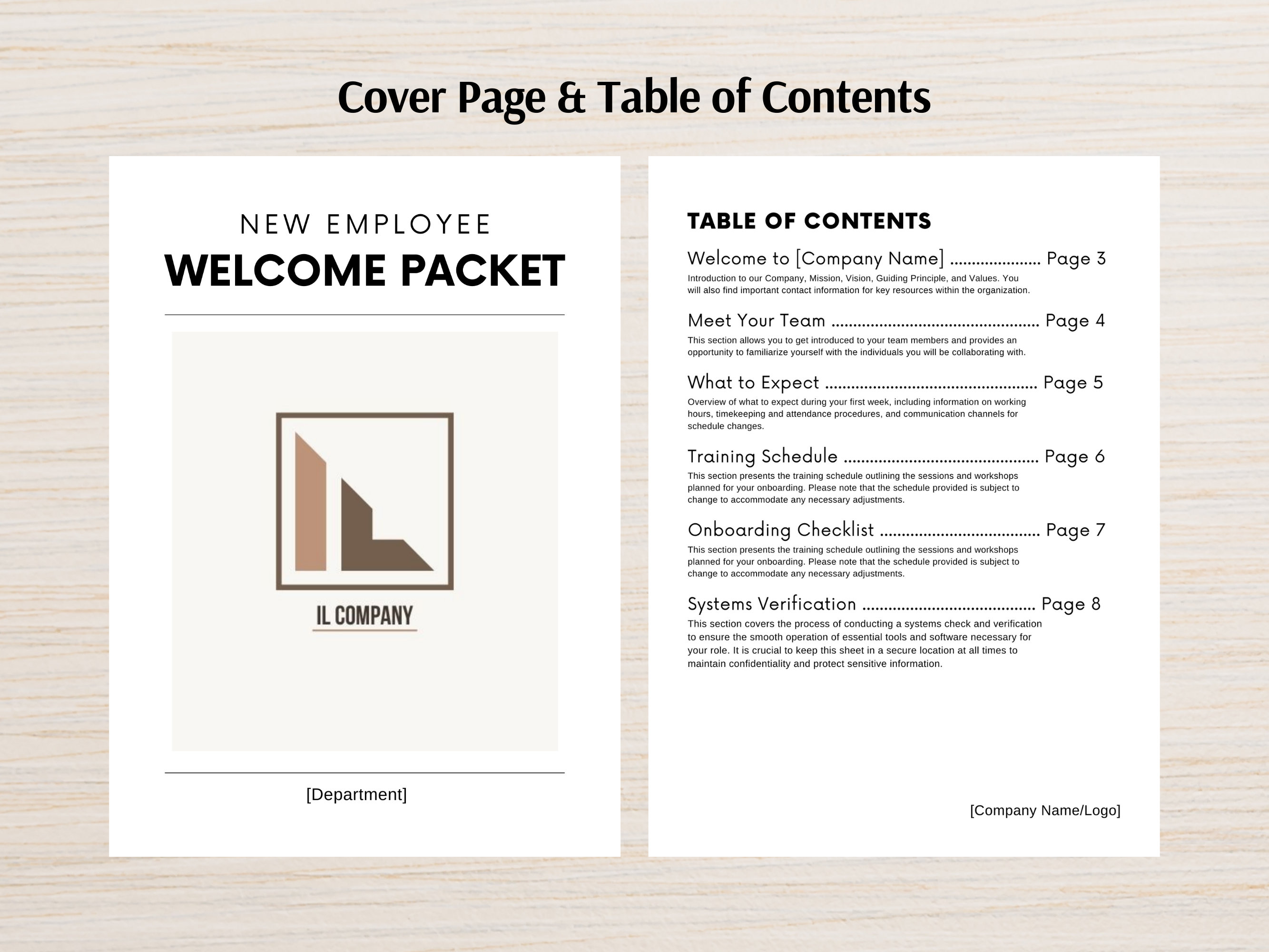 New Employee Packet Template