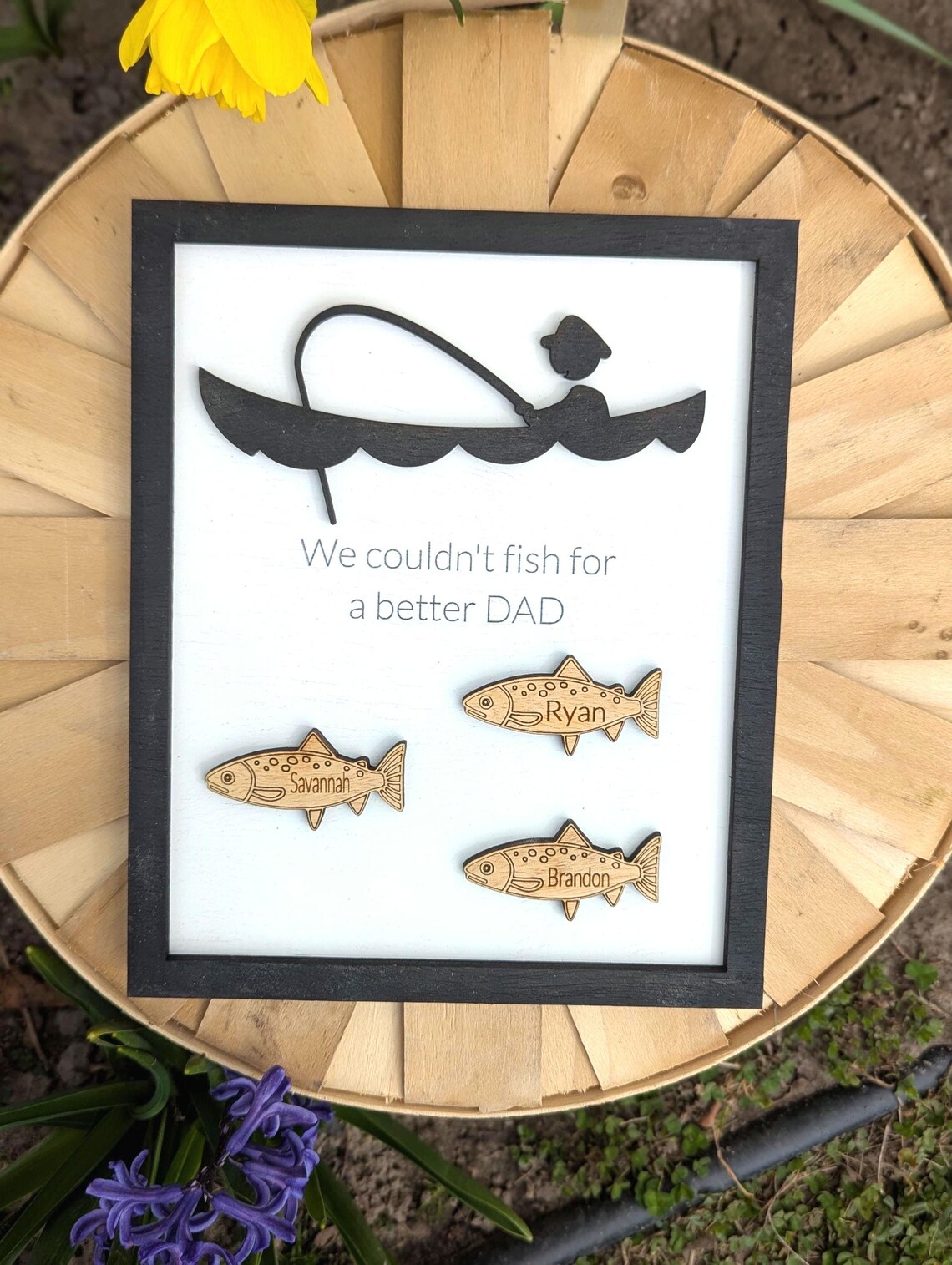 Personalized Fishing Dad Sign – Custom Father’s Day Gift – We Couldn’t ...