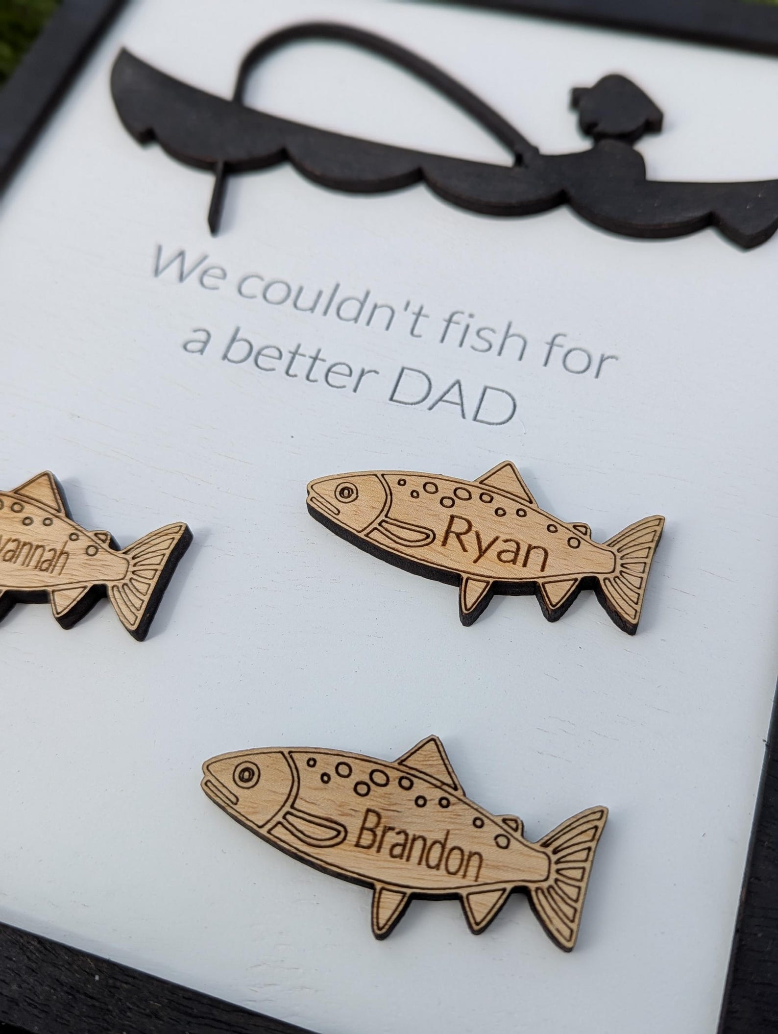 Personalized Fishing Dad Sign – Custom Father’s Day Gift – We Couldn’t ...