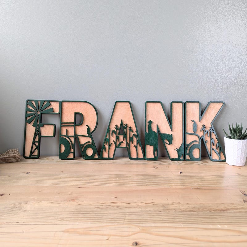 Farmhouse Letters - Etsy