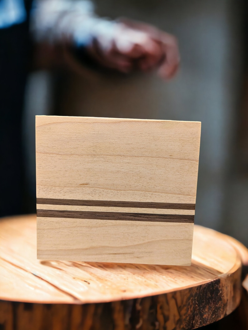 Handcrafted Maple/walnut Coasters - Etsy