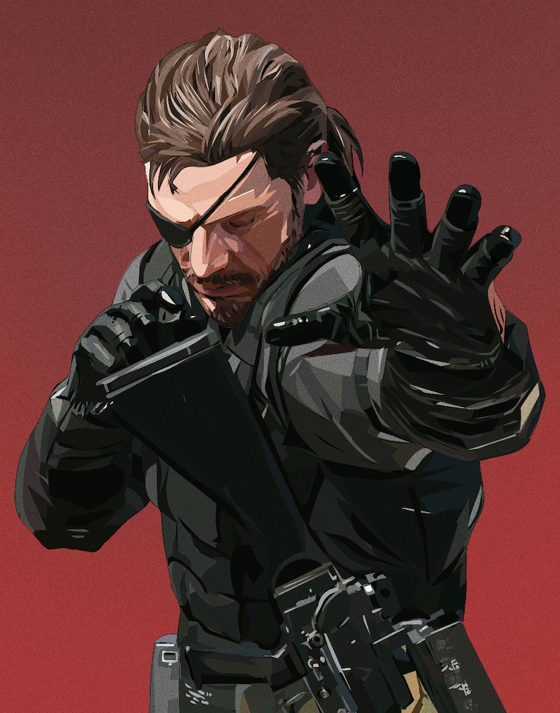 Big Boss MGSV Illustration - Etsy