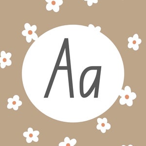 Flower Alphabet Posters - Etsy