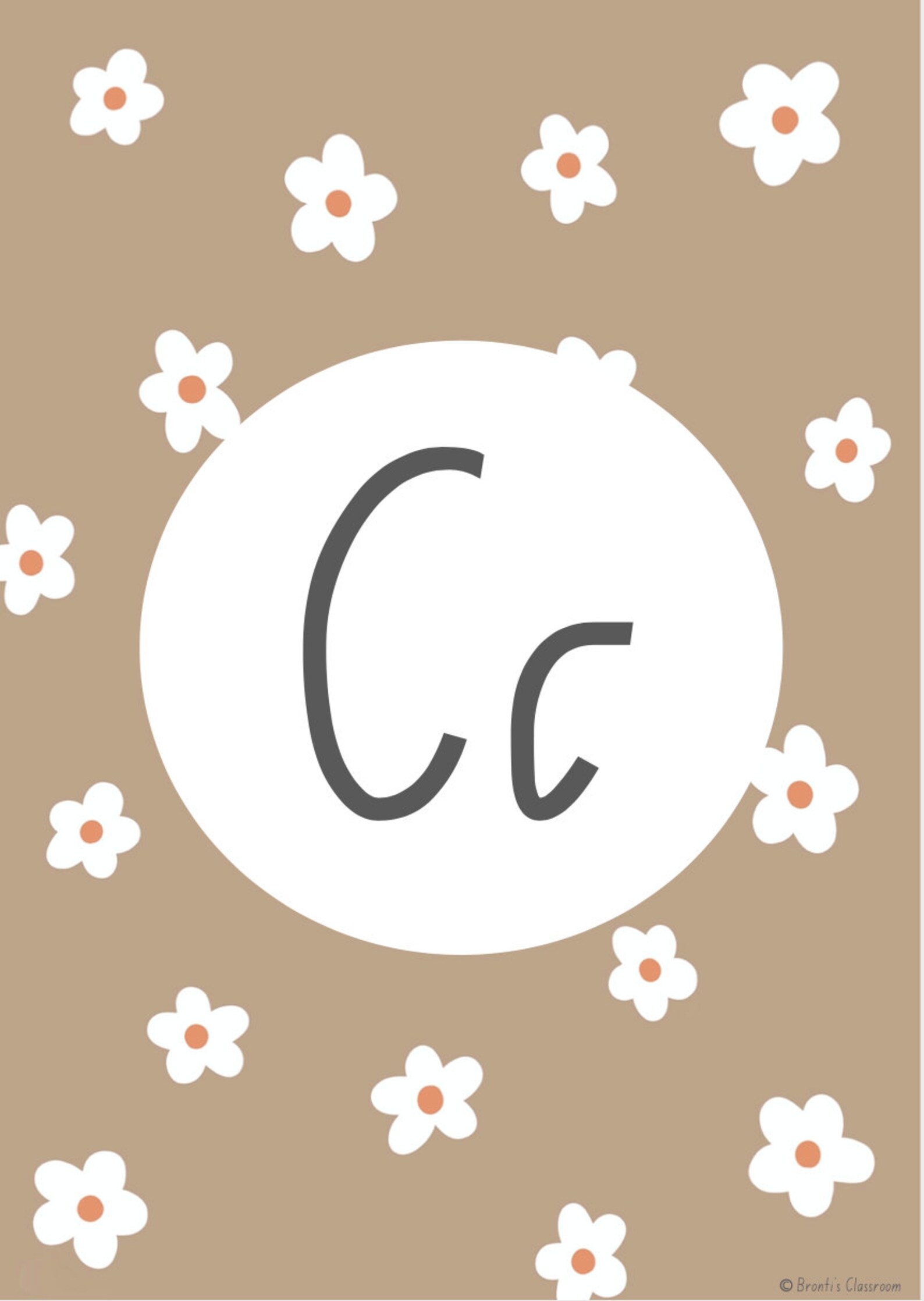 Flower Alphabet Posters - Etsy