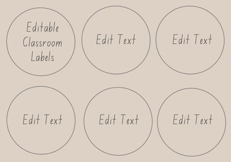 Flower Editable Classroom Labels - Etsy