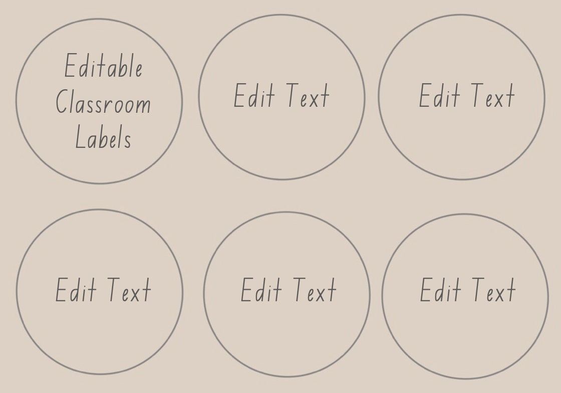 Flower Editable Classroom Labels - Etsy