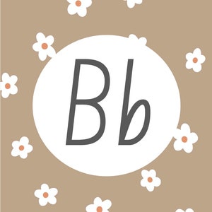 Flower Alphabet Posters - Etsy