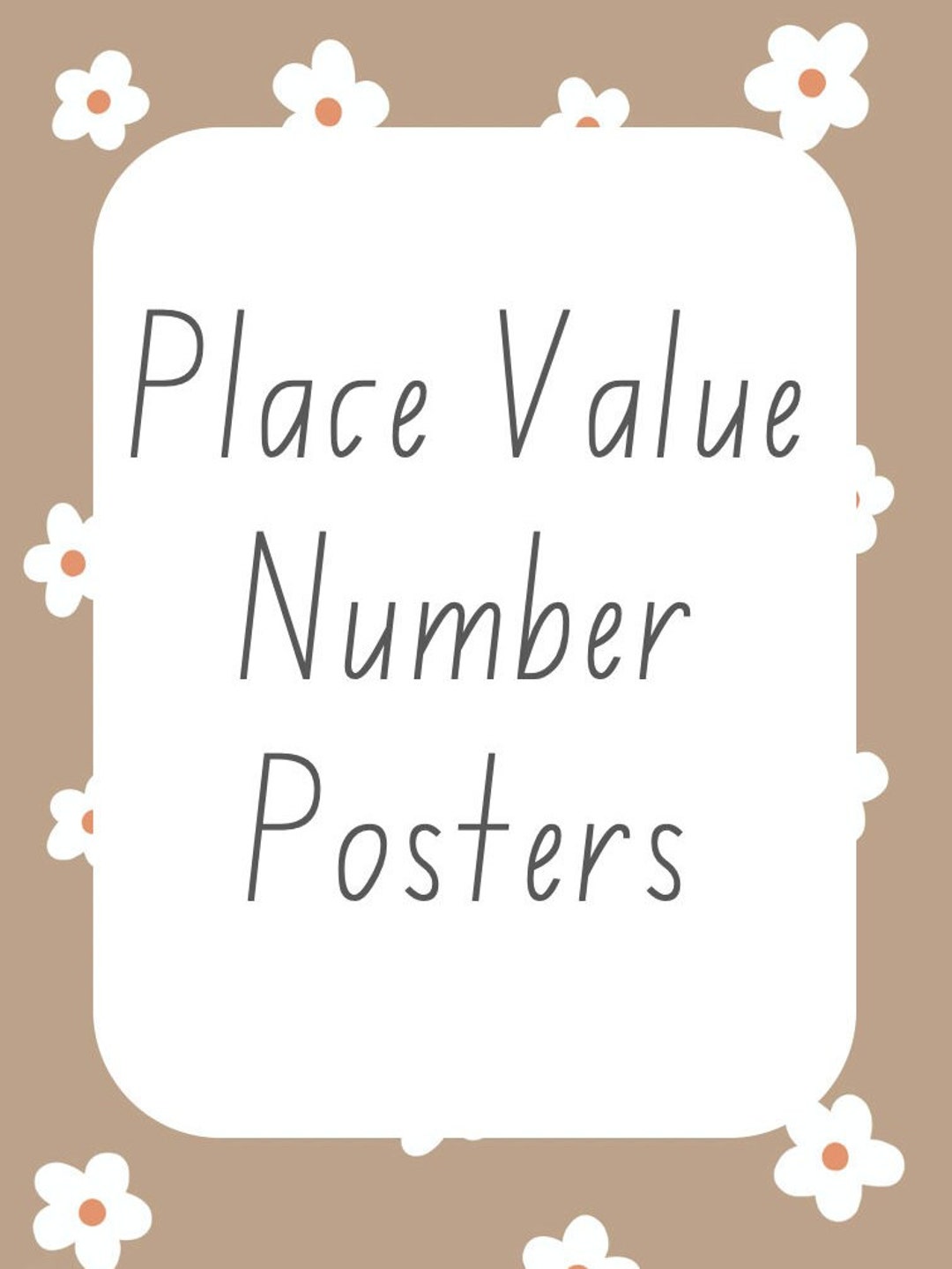 Place Value Number Posters - Etsy