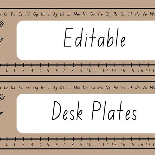 Editable Desk Name Tags for Classroom Student Name Tags for - Etsy