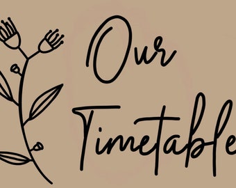 EDITABLE Classroom Visual Timetable Class Schedule Cards Leafy ...